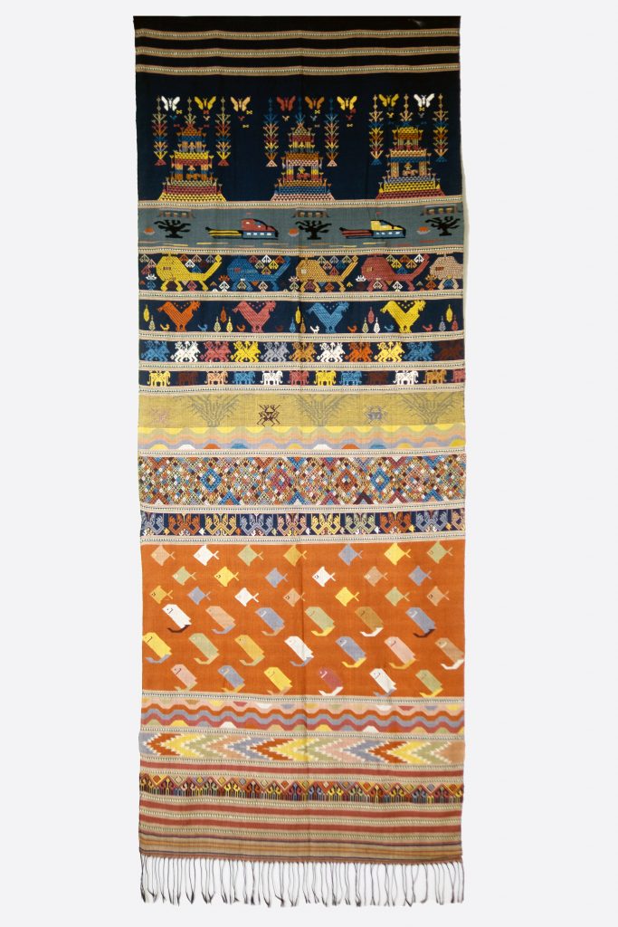 Ecological arts, Tai Lue woven fabric, Baan Hat Bai- Hat Sai Thong To ...